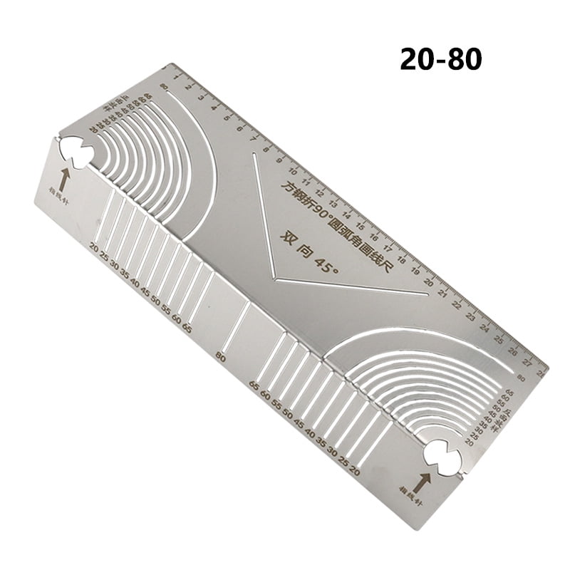 Square Steel Bending Ruler 90 Degree Right Angle Arc Bending Drawing ...