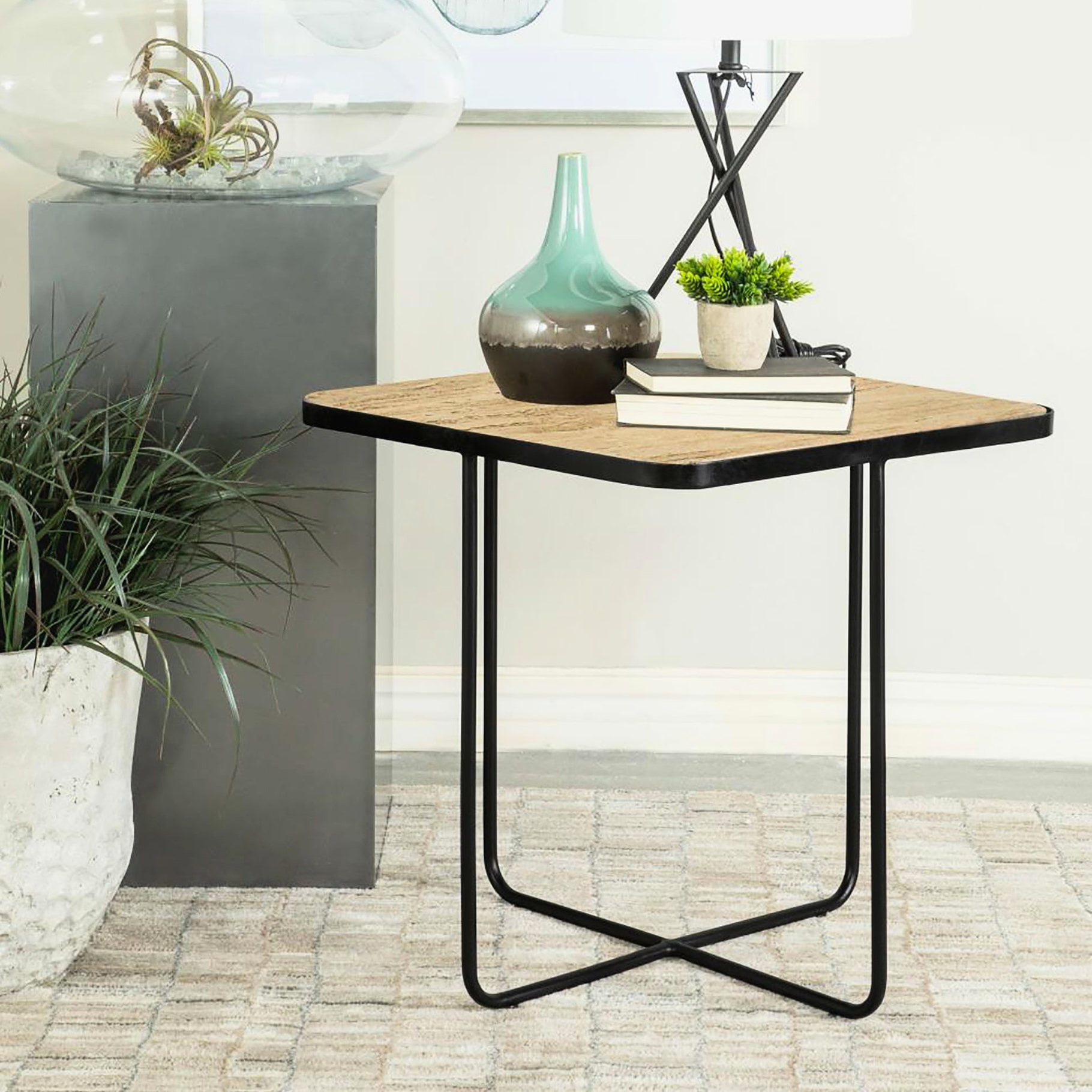 Square Stone - Contemporary Design - Accent Table for Living Spaces ...