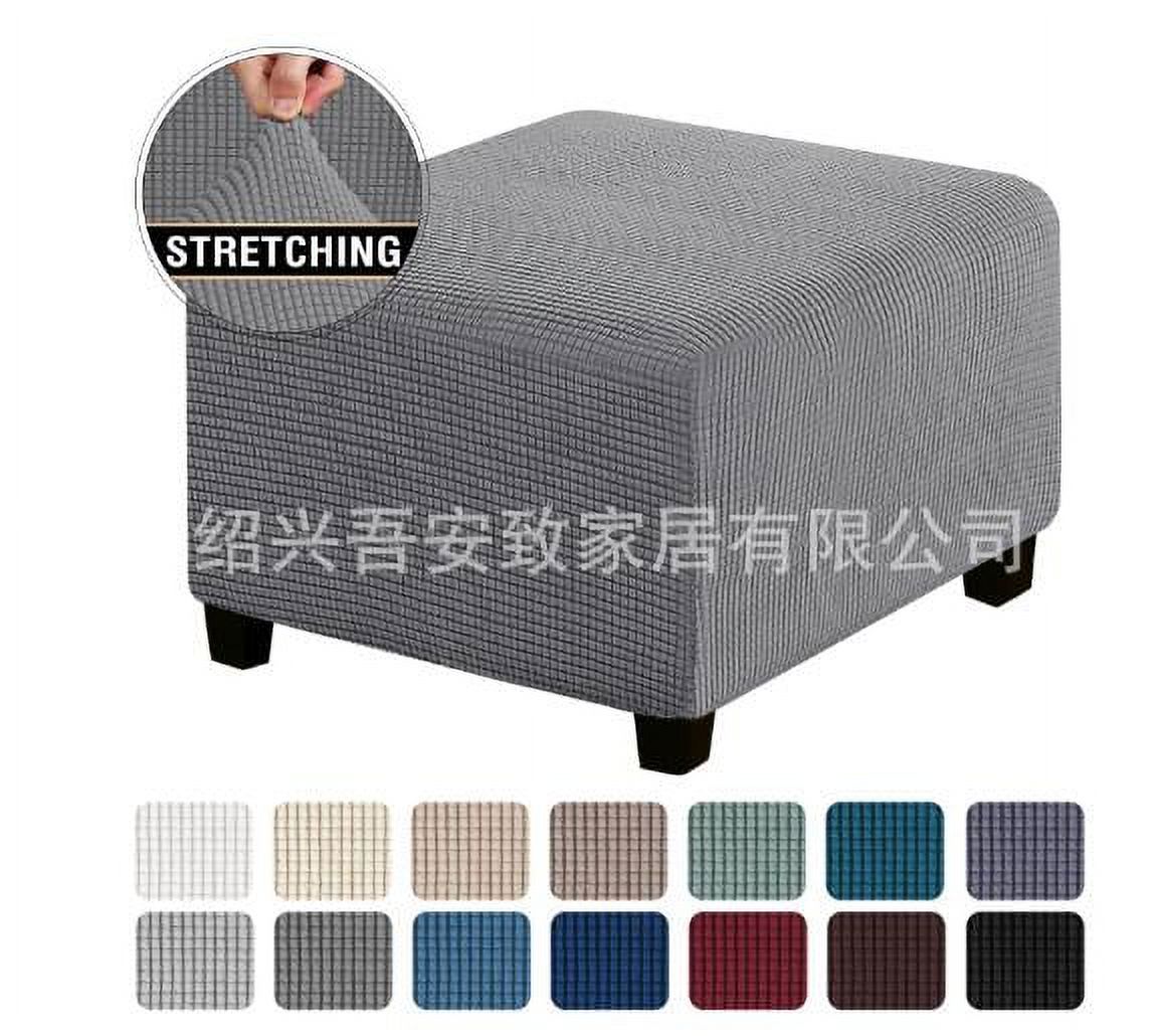 Square Stool Cover Stretch Foot Stool Cover Replacement Stool Seat ...