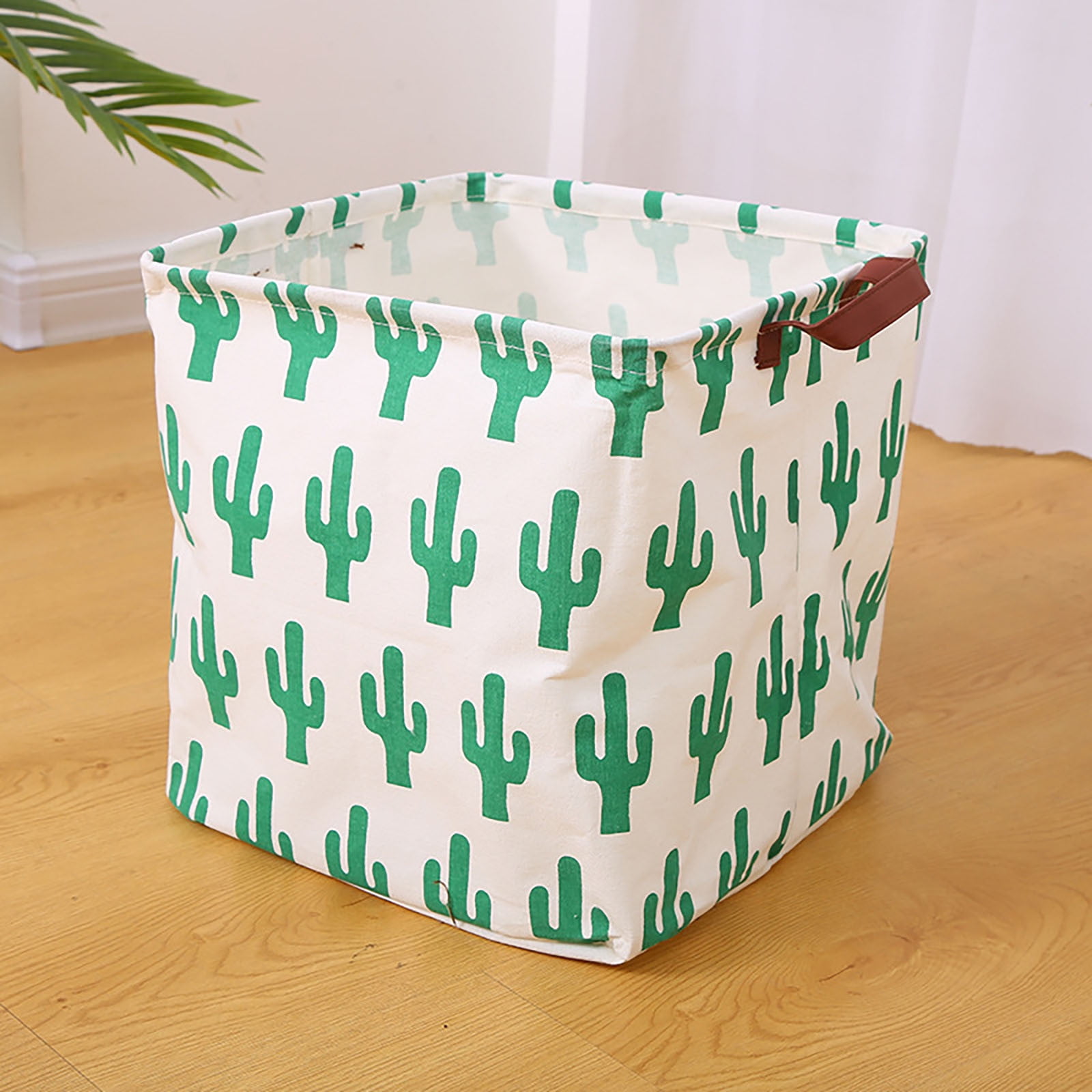 Square Storage Bin,Cotton Fabric Laundry Baskets,Collapsible Waterproof ...