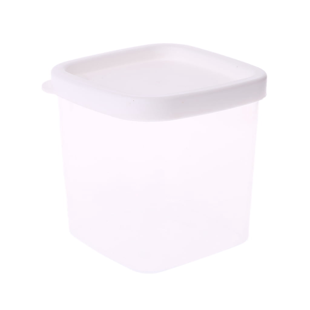 Square Storage Box Container With Lid Transparent Plastic Organizer For ...