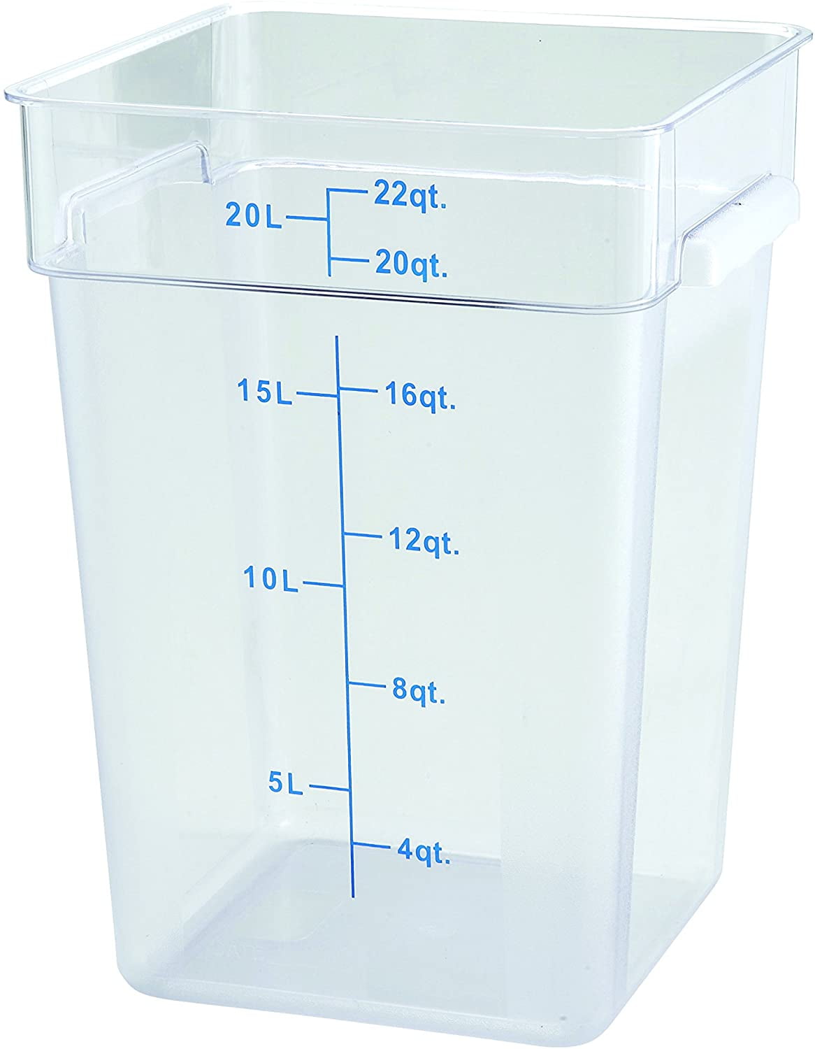 Square Storage Container, 22-Quart,Clear - Walmart.com