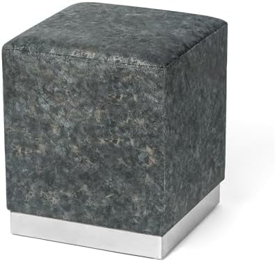Square Storage Ottoman Vanity Stool with Storage Velvet Footstool ...