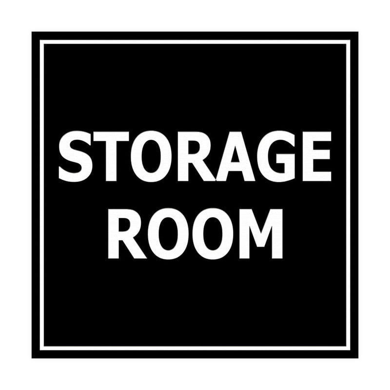 Square Storage Room Sign Metal Signs 12 Inch Rust Free Aluminum,Uv Ink ...