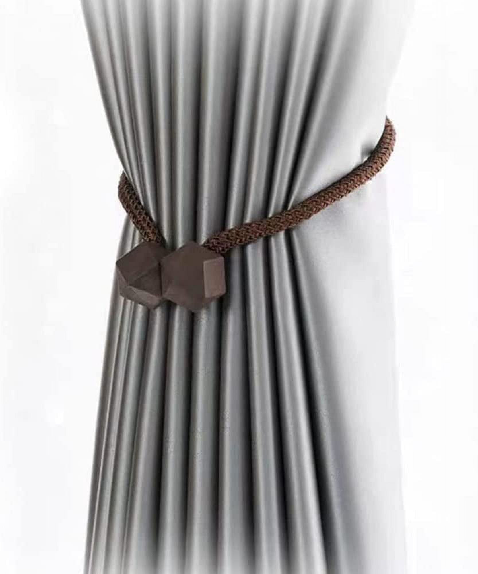 Square Strong Magnetic Curtain Tiebacks 2 Pack, Outdoor Elegant ...