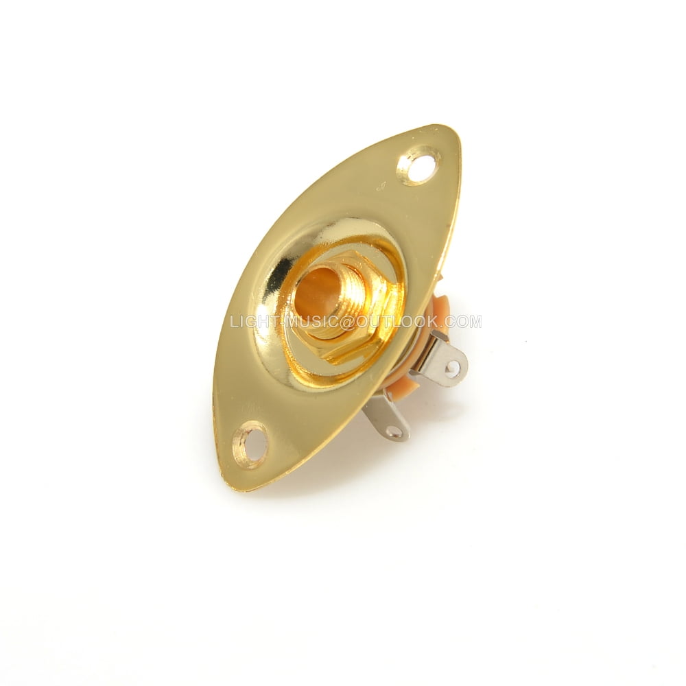 Square Style Plate Guitar Bass 1/4 Output Input Jack Socket for ...