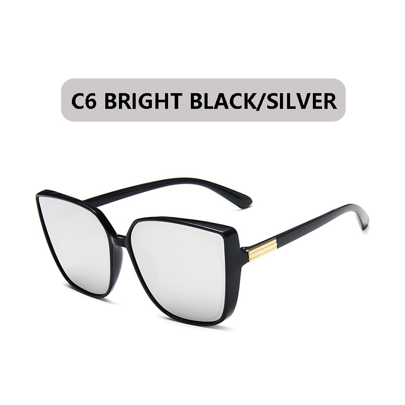 Square Sunglasses Women Oversize Frame Cat Eye Sun Glasses Ladies ...