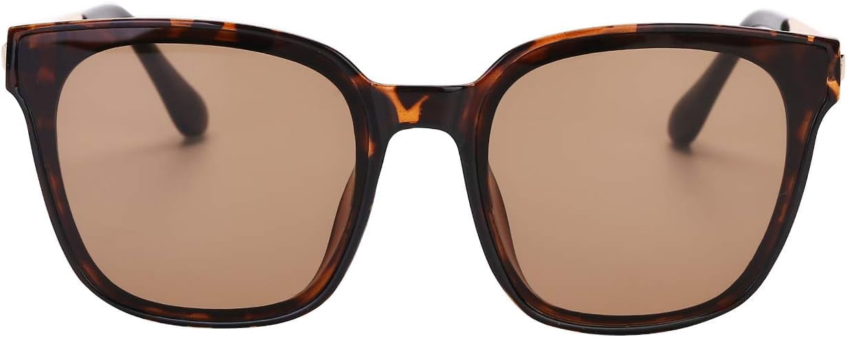 Square Sunglasses Womens Mens Oversized Mirrored lens U886 - Walmart.com