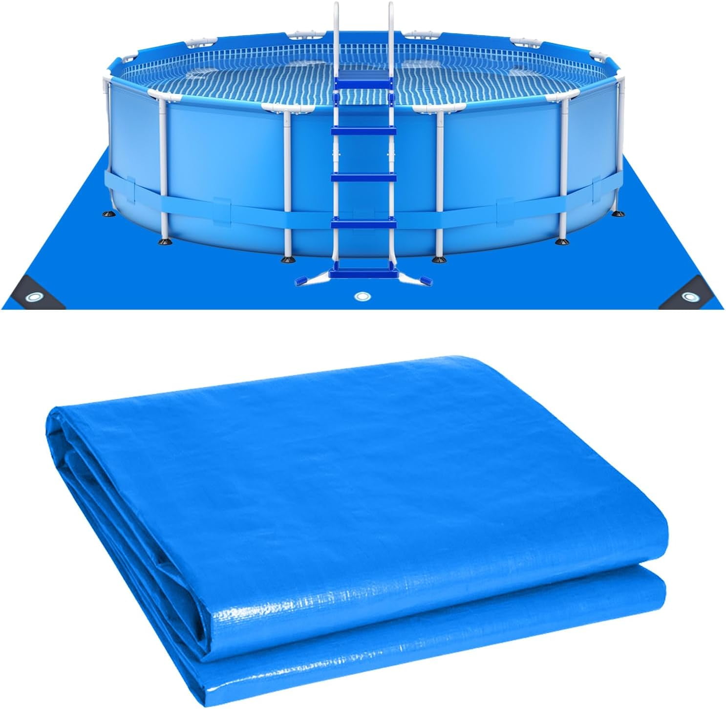 Square Swimming Pool Ground Cloth, Waterproof Heavy Duty Swimming Pool ...