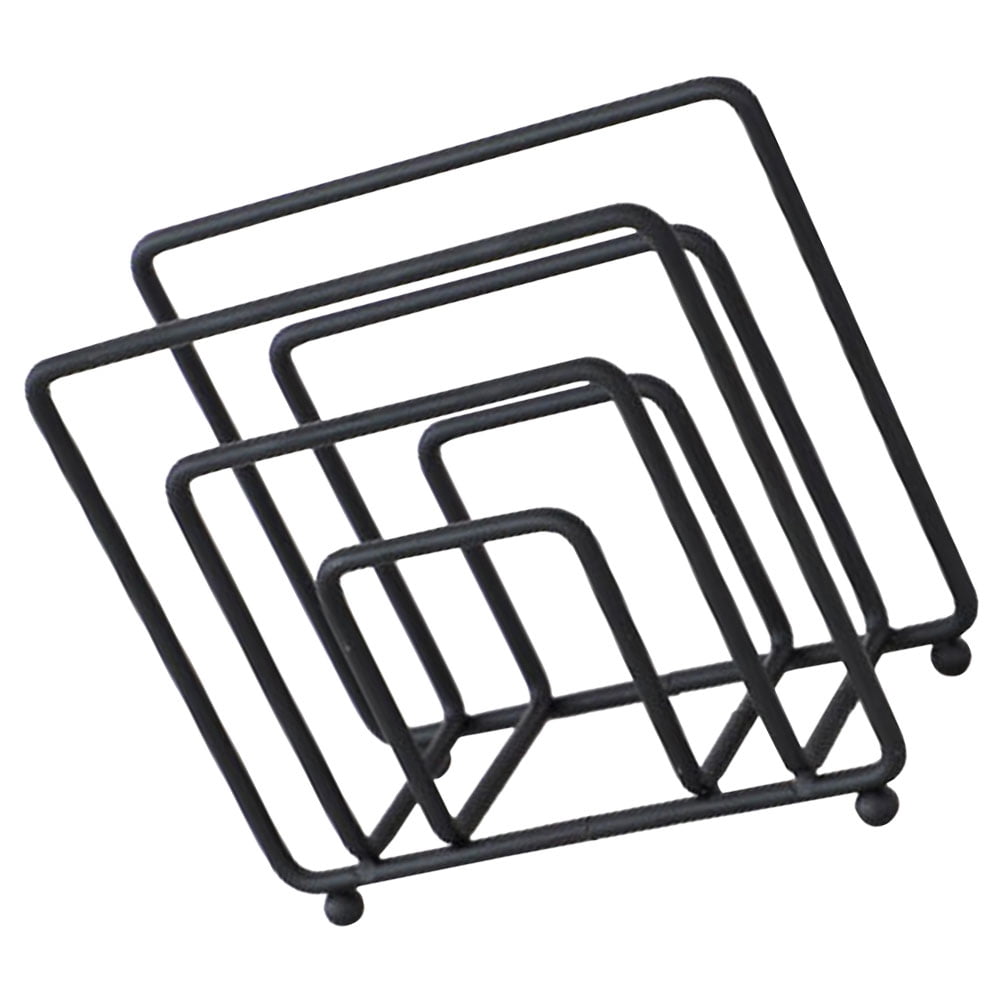 Square Table Paper Towel Holder Iron Vertical Tissue Dispenser ...