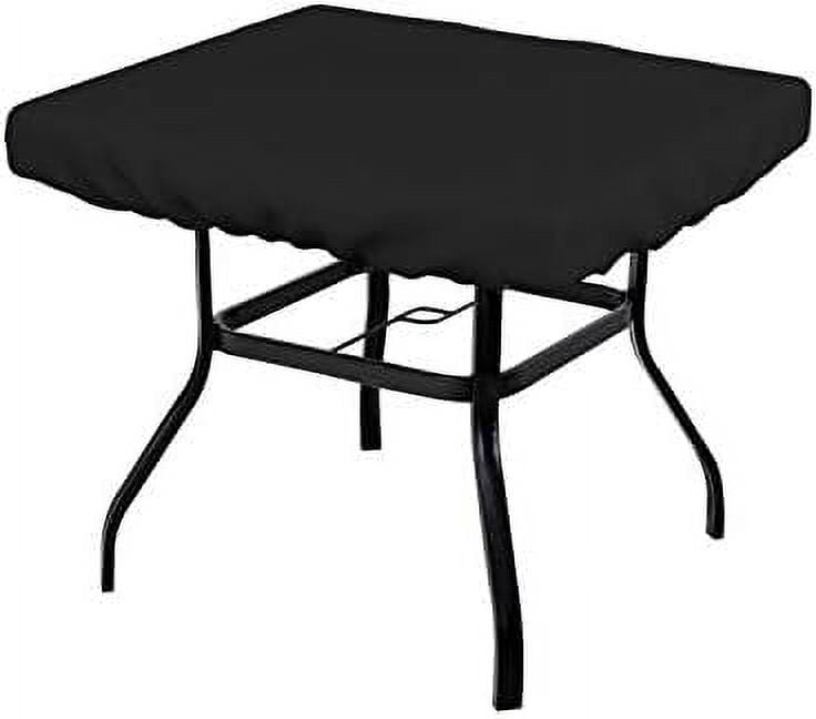 Square Table Top Cover, 12 Oz Waterproof UV & Weather Resistant Patio ...