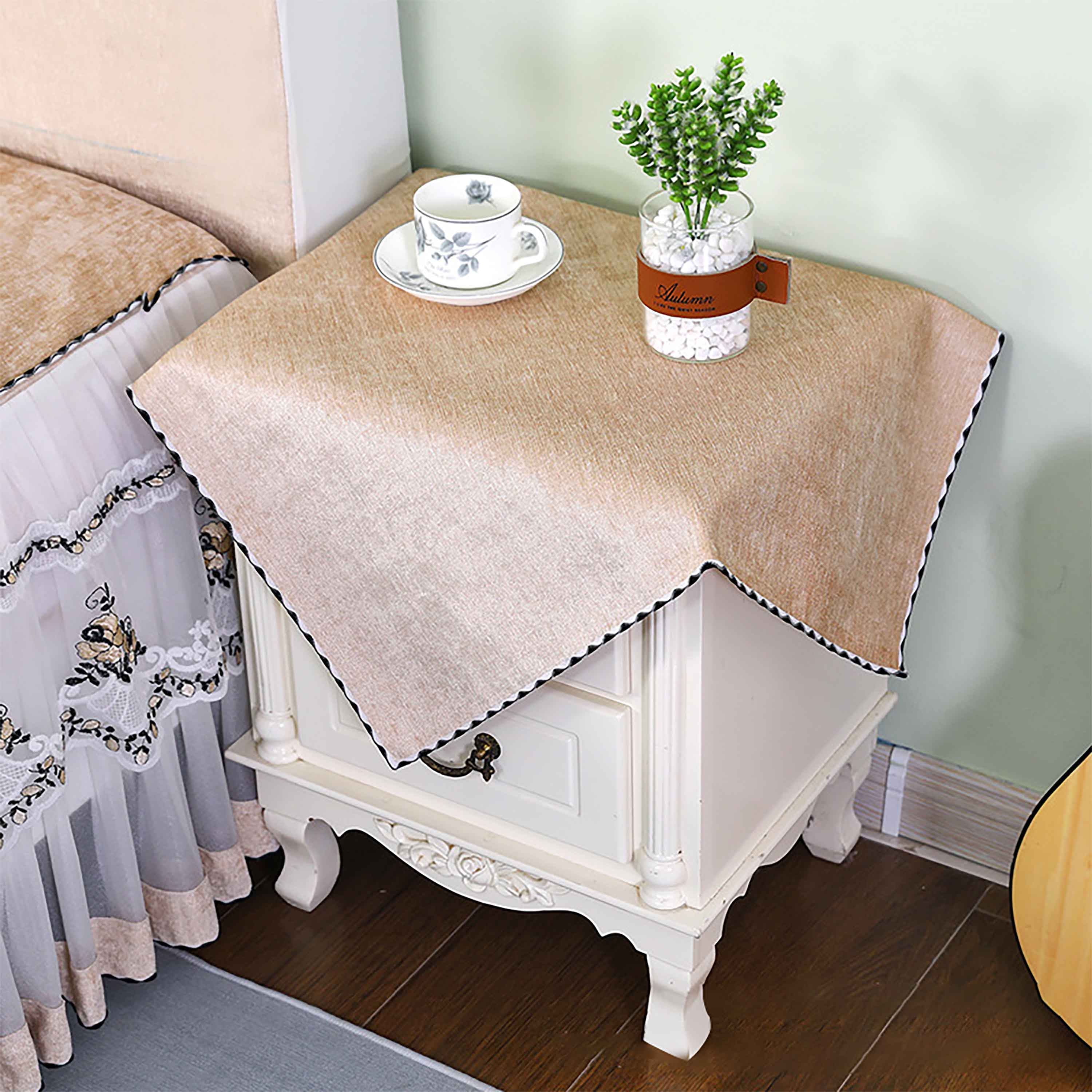 Square Tablecloth,Nightstand Table Cloth,Small Table Cover Bedside ...