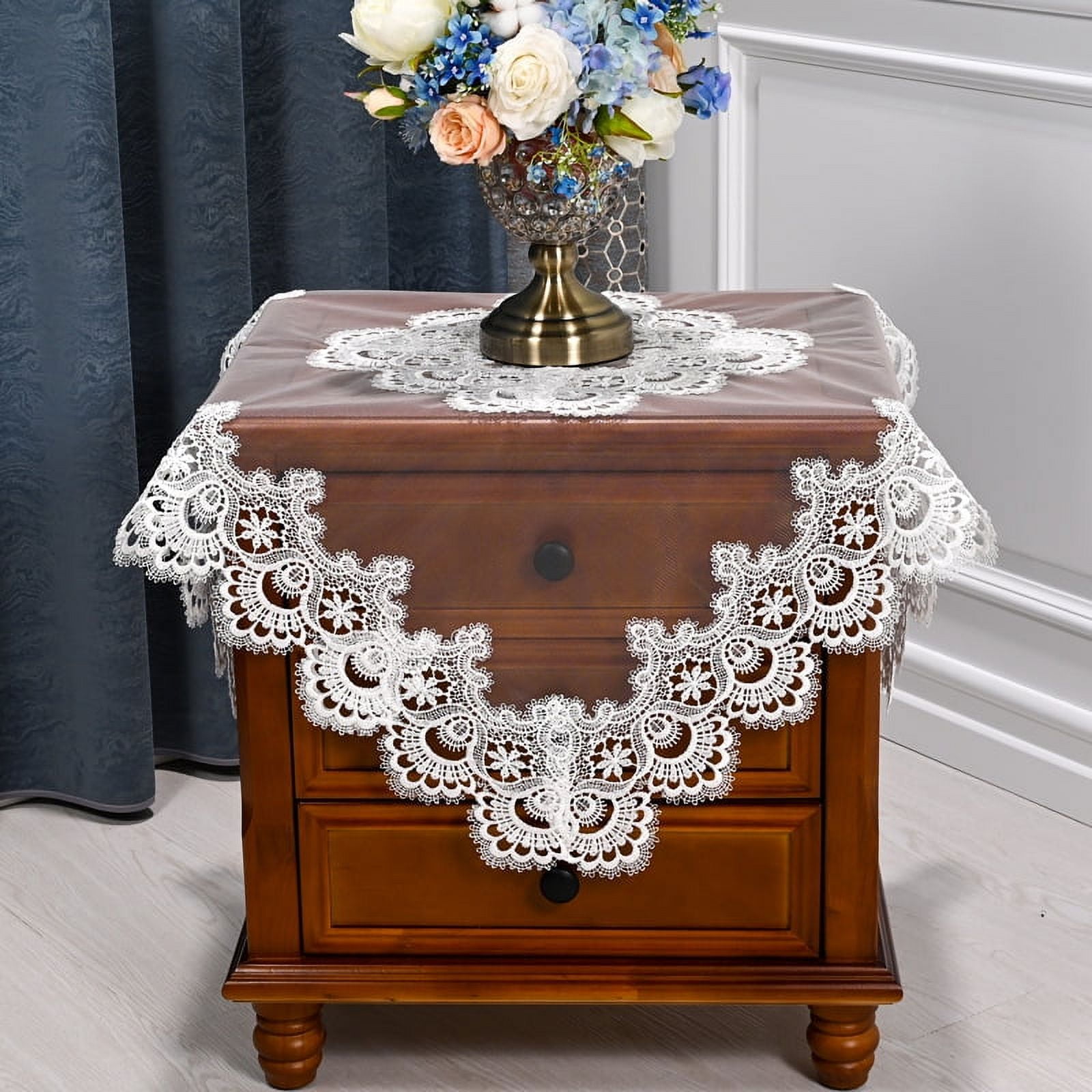 Square Tablecloth, Small Table Cloth, Coffee Table Cover, Bedside Table ...