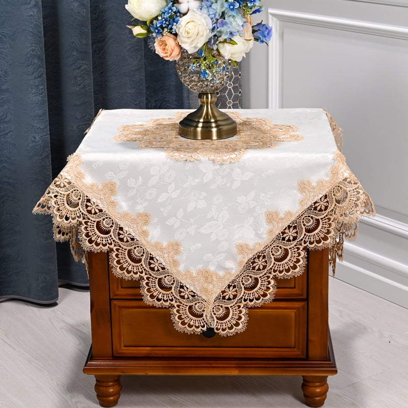 Square Tablecloth, Small Table Cloth, Coffee Table Cover, Bedside Table ...