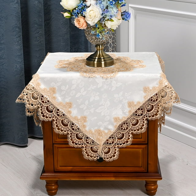 Square Tablecloth, Small Table Cloth, Coffee Table Cover, Bedside Table ...