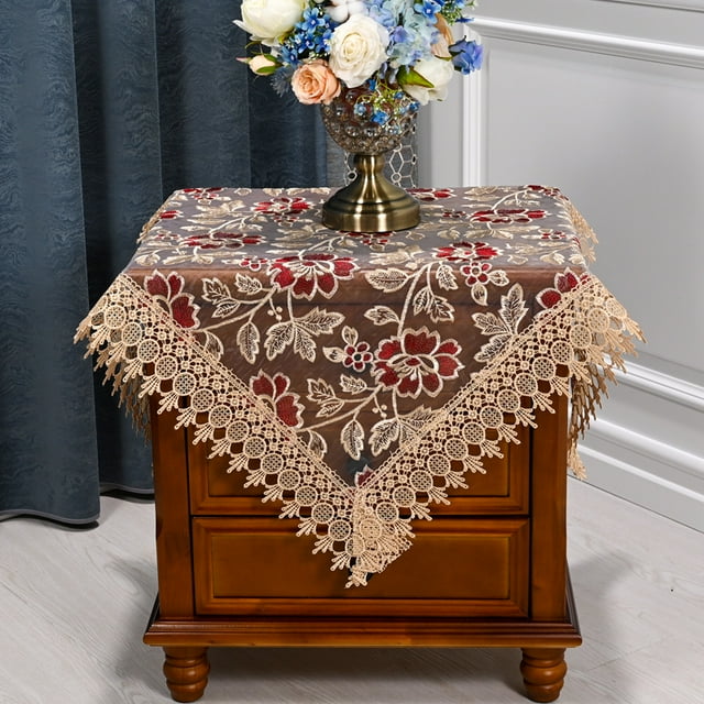 Square Tablecloth, Small Table Cloth, Coffee Table Cover, Bedside Table ...