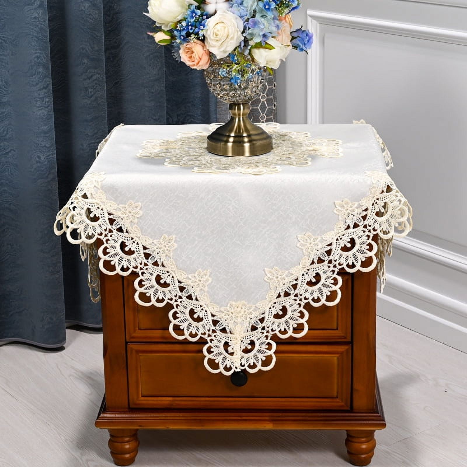 Square Tablecloth, Small Table Cloth, Coffee Table Cover, Bedside Table ...
