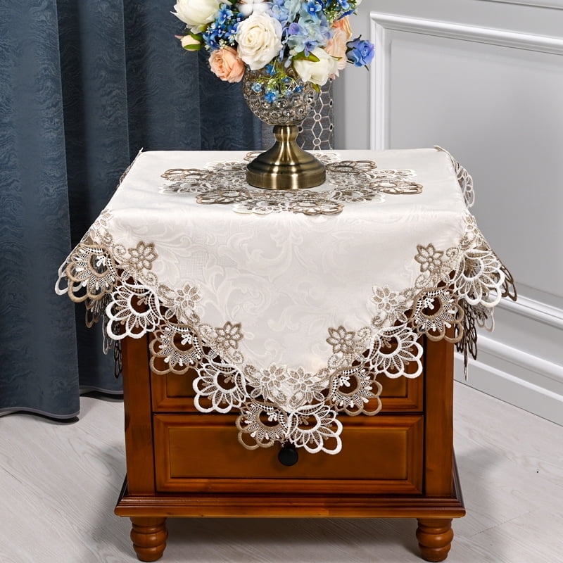Square Tablecloth, Small Table Cloth, Coffee Table Cover, Bedside Table ...