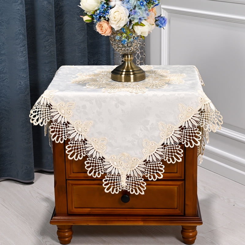 Square Tablecloth, Small Table Cloth, Coffee Table Cover, Bedside Table ...