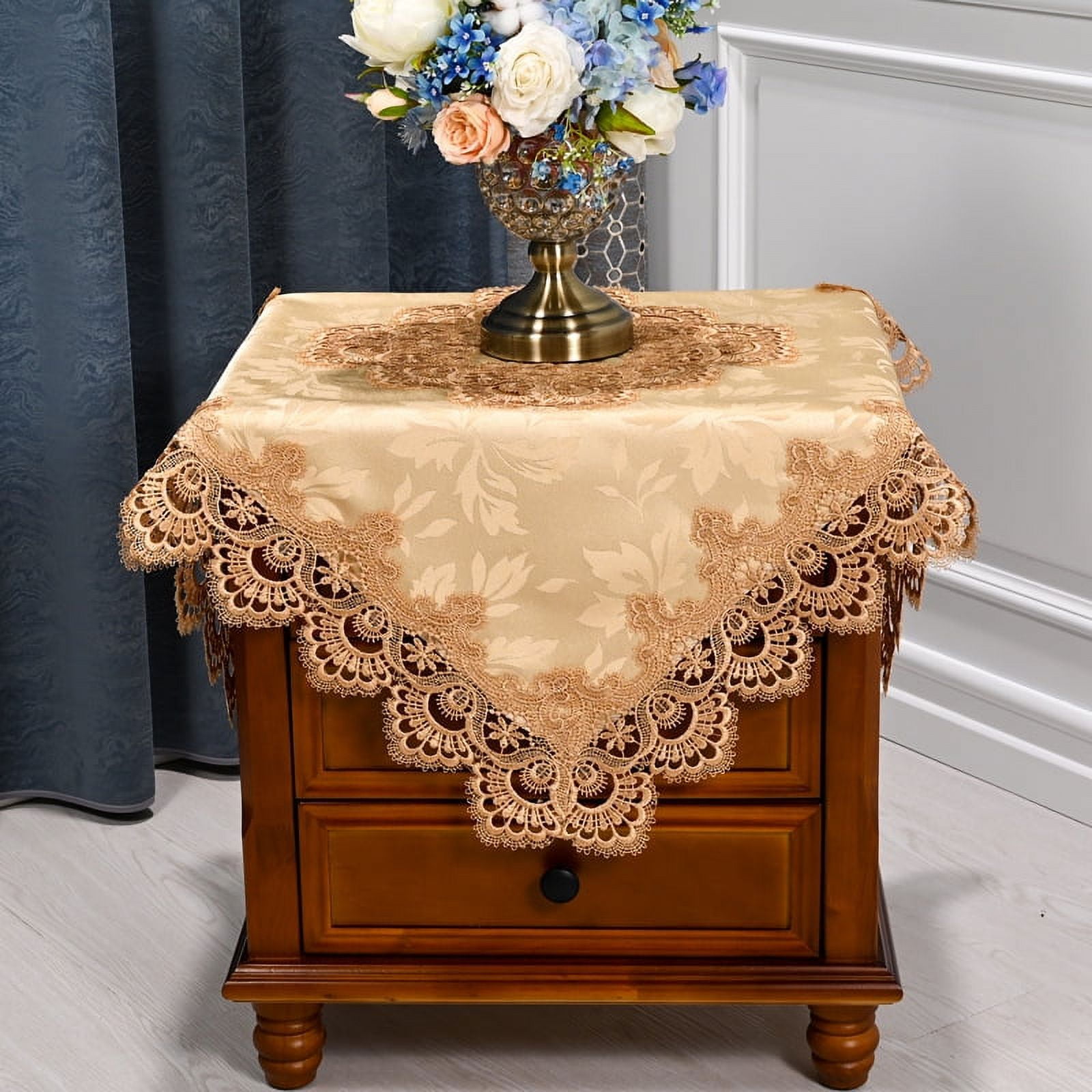 Square Tablecloth, Small Table Cloth, Coffee Table Cover, Bedside Table ...