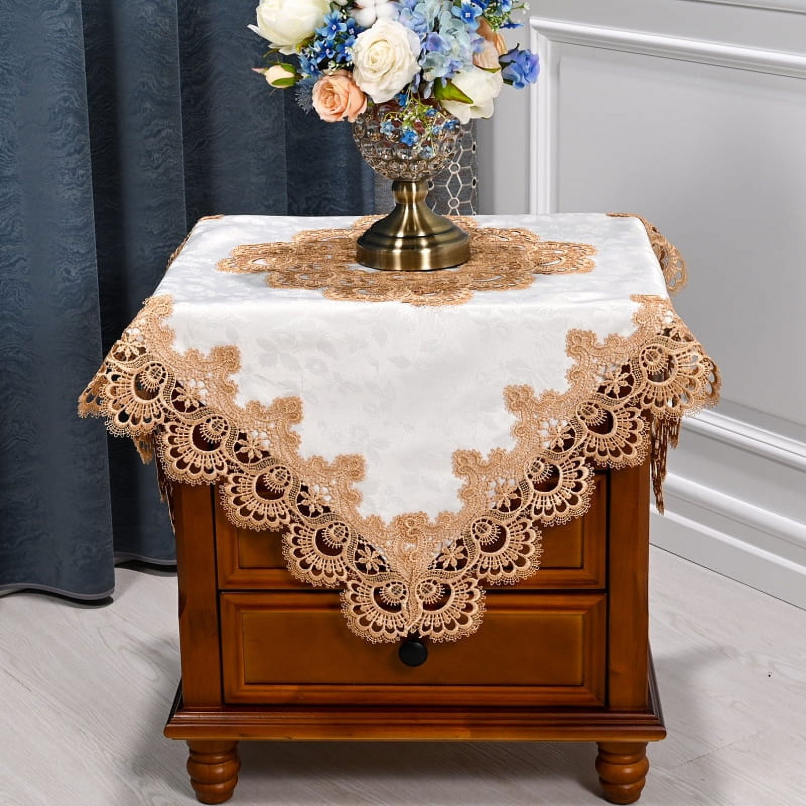 Square Tablecloth, Small Table Cloth, Coffee Table Cover, Bedside Table ...