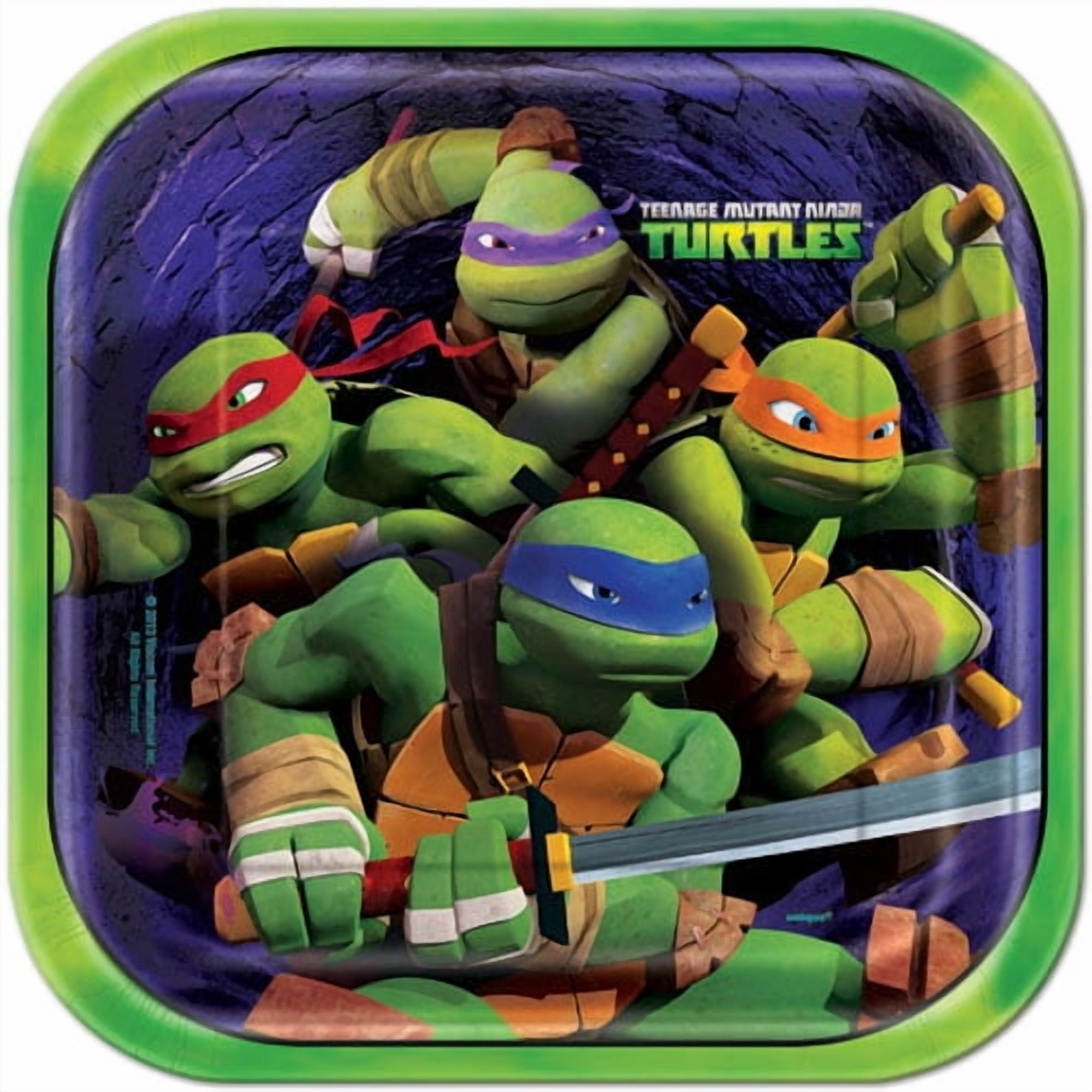 Teenage Mutant Ninja Turtles Large Square Paper Plates (8ct) - Walmart.com
