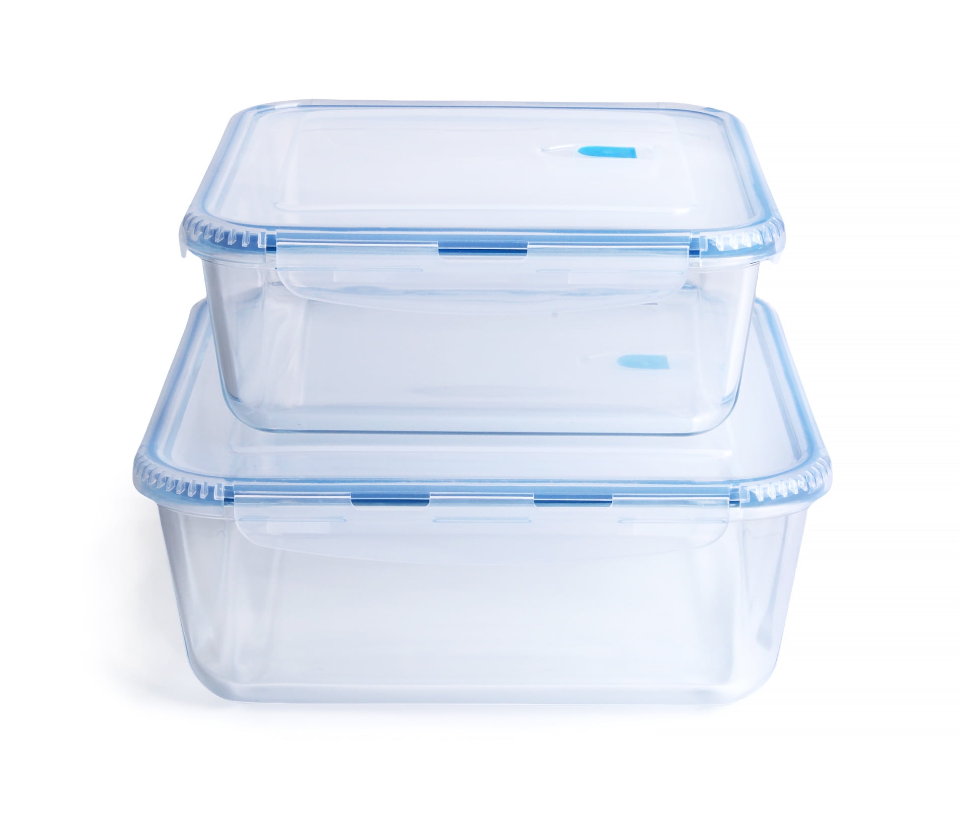 Square Tempered Glass Storage Container Set - 2.9L/1.7L - Walmart.com