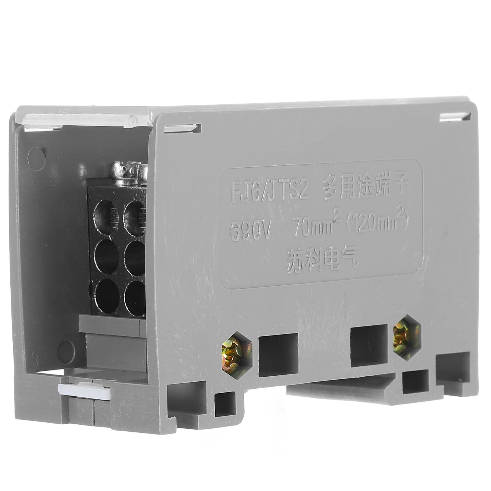Square Terminal Block Din Rail Terminal 1 In 6 Out Din Rail Terminal ...