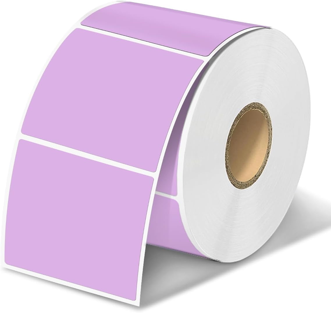 Square Thermal Label Stickers, 2"x2" (50.8mm x 50.8mm) Compatible with ...