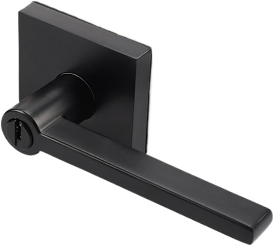 Square Three-Pole Lock zinc Alloy Three-Prong Lock Hotel Bathroom Door ...