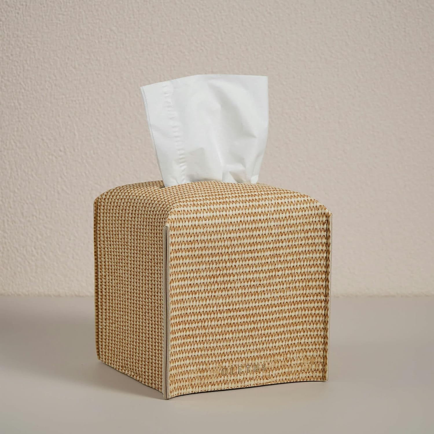 Square Tissue Box Cover - Aesthetic Desk Decor for Room, Home & Office ...