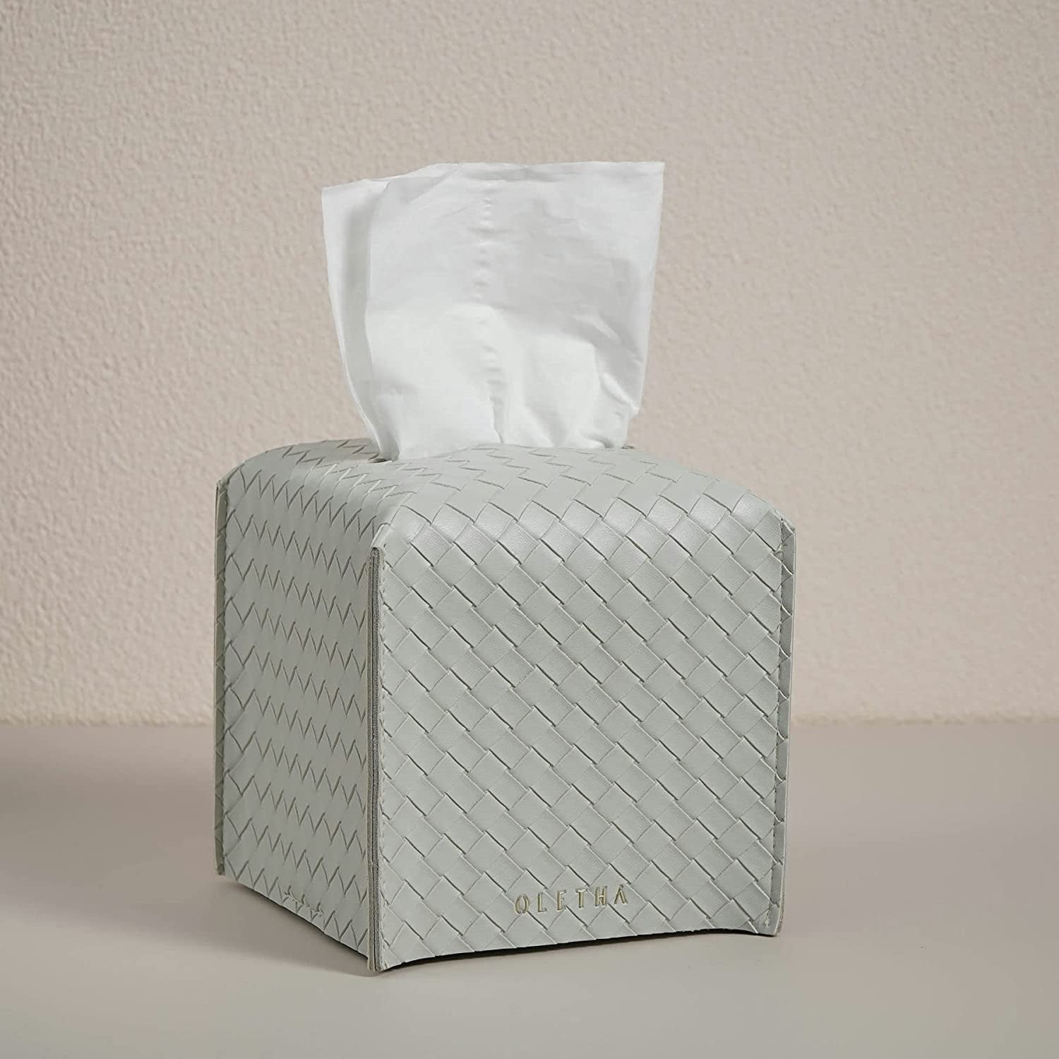 Square Tissue Box Cover - Aesthetic Desk Decor for Room, Home & Office ...