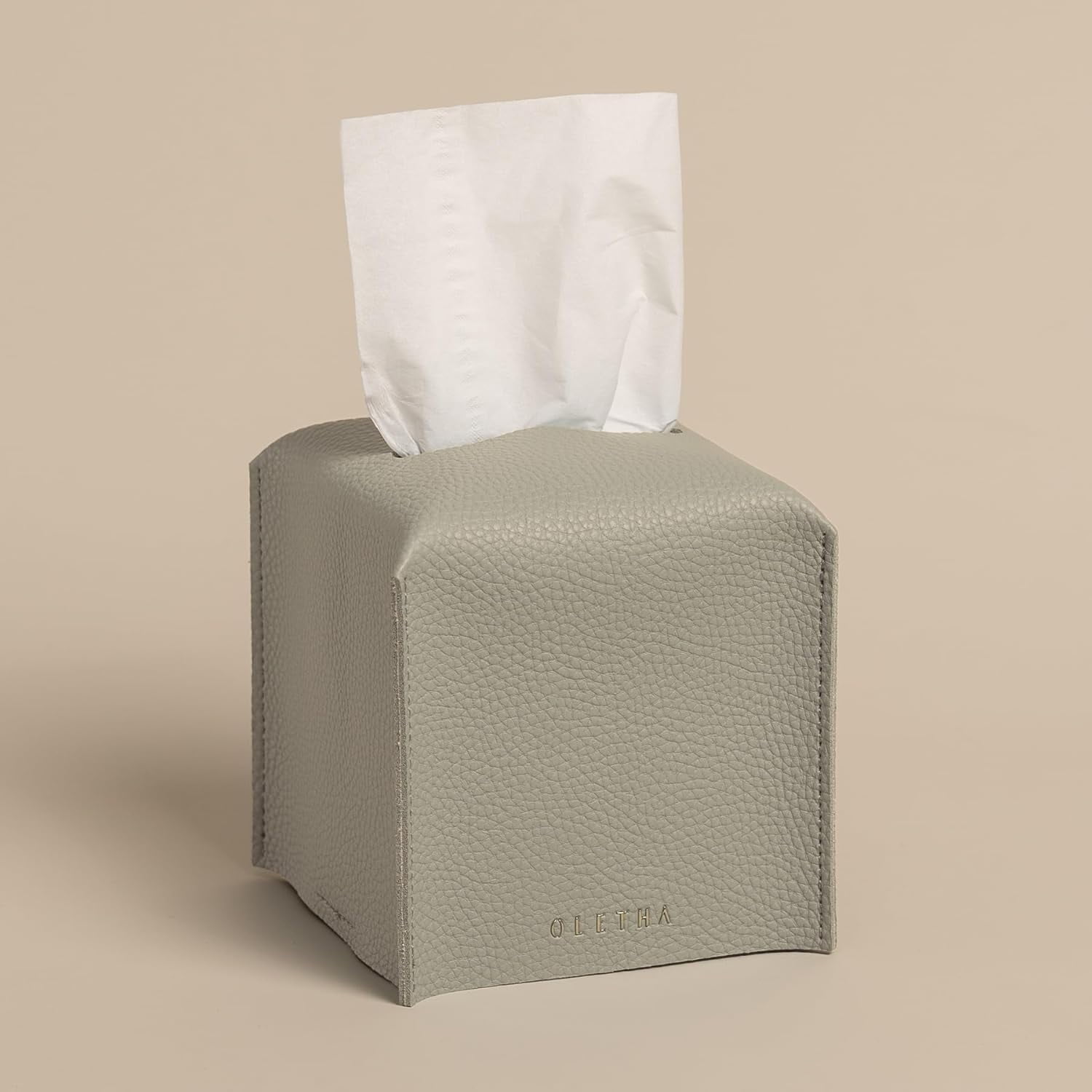 Square Tissue Box Cover, Set of 2 - Aesthetic Tissues Cube Boxes Holder ...