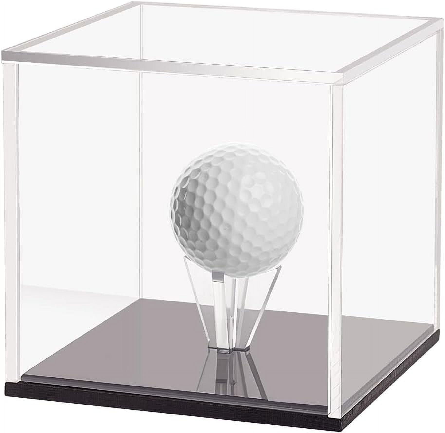 Square Transparent Acrylic Golf Ball Display Case Dustproof Golf Ball ...