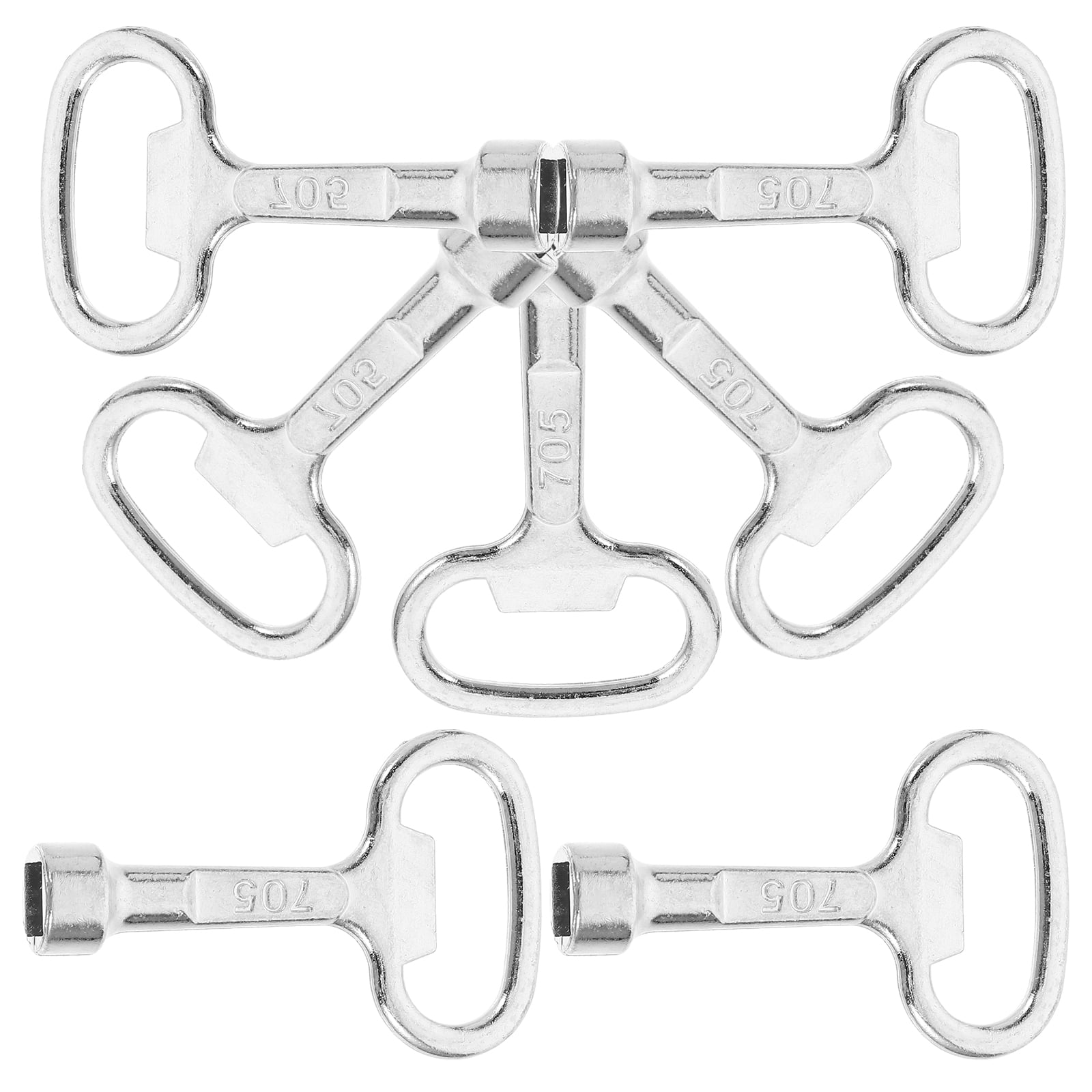 Community Rubbish Bin Key 6pcs Metal Key For Trash Bin And Cabinet ...