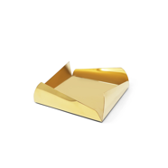 Metal Gold Rectangular Serving Tray with Oval Design and Handles ...