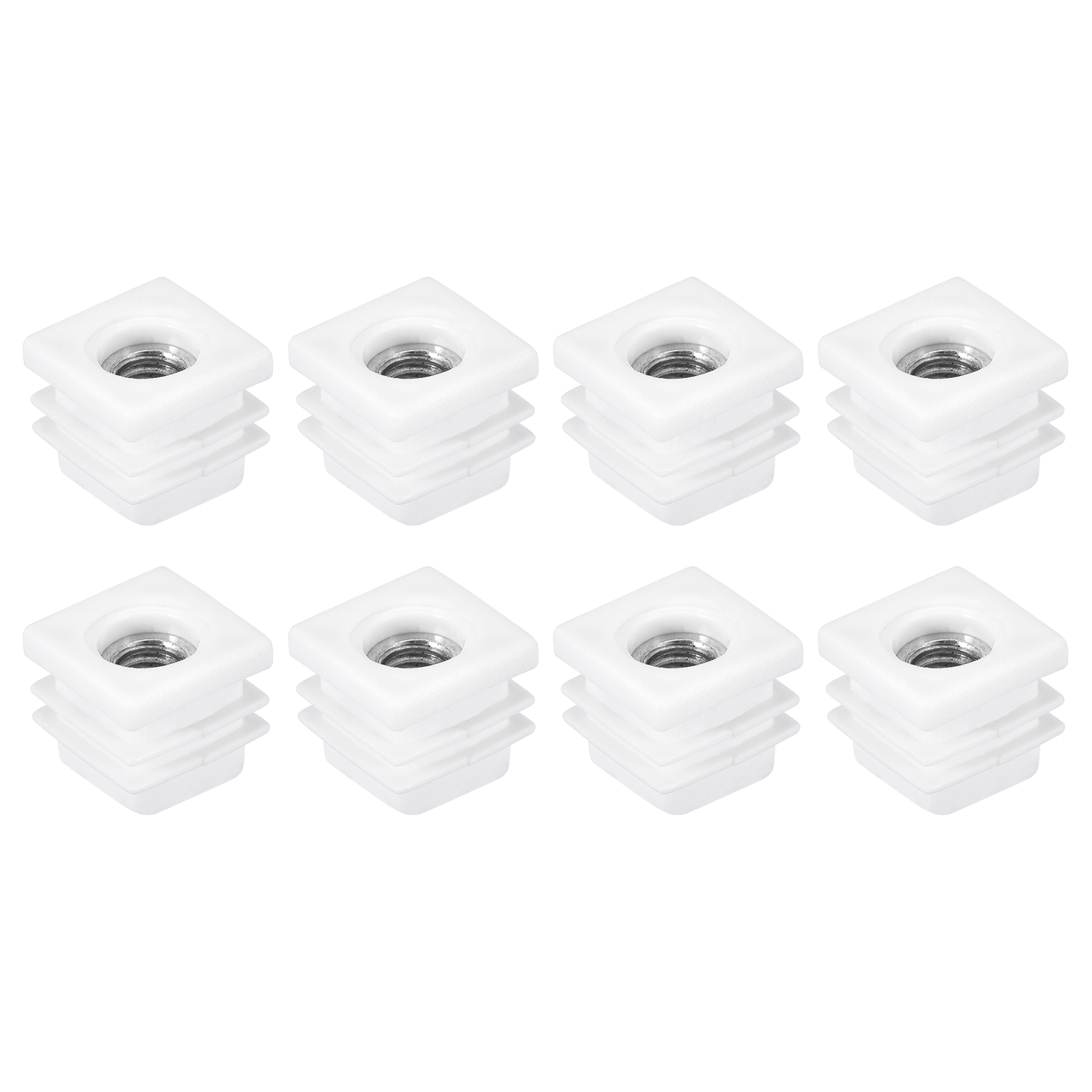 Square Tubes, 16 Pack 20 x 20mm - PP Chair Cover with M8 Thread ...