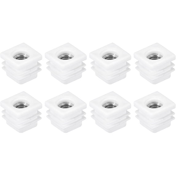 Square Tubes, 16Pcs 20 x 20mm - PP Chair Cover with M8 Thread, Threaded ...