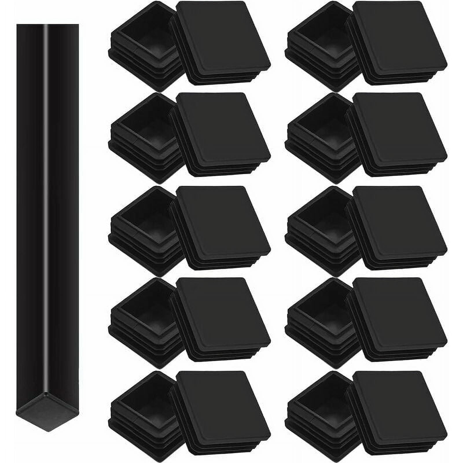 Low-Density Polyethylene Tubing Post End Caps, Square Tubing End Caps ...