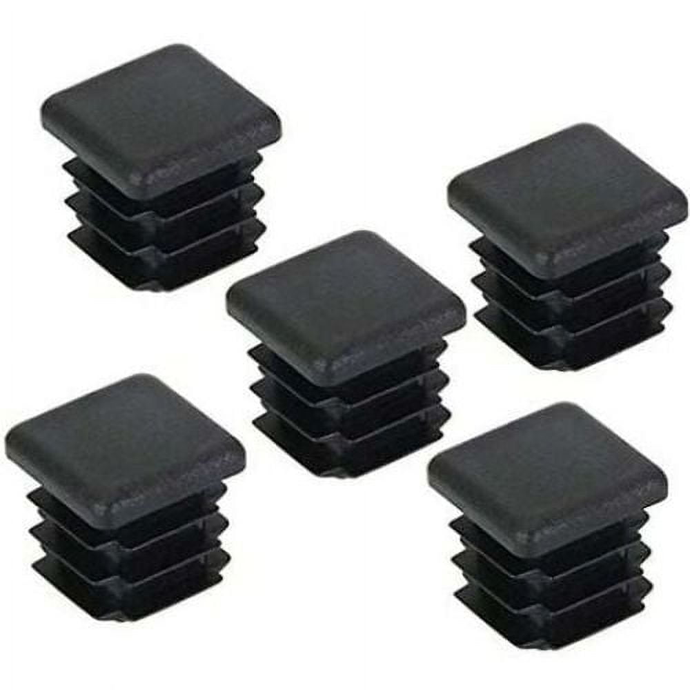 Square Tubing End Caps, 20mm Size - 20pcs of Black Plastic Hole Plugs ...