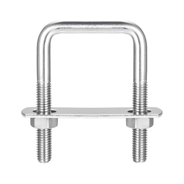 Square U-Bolts 2 Sets 42mm Inner Width 65mm Length M8 304 Stainless ...