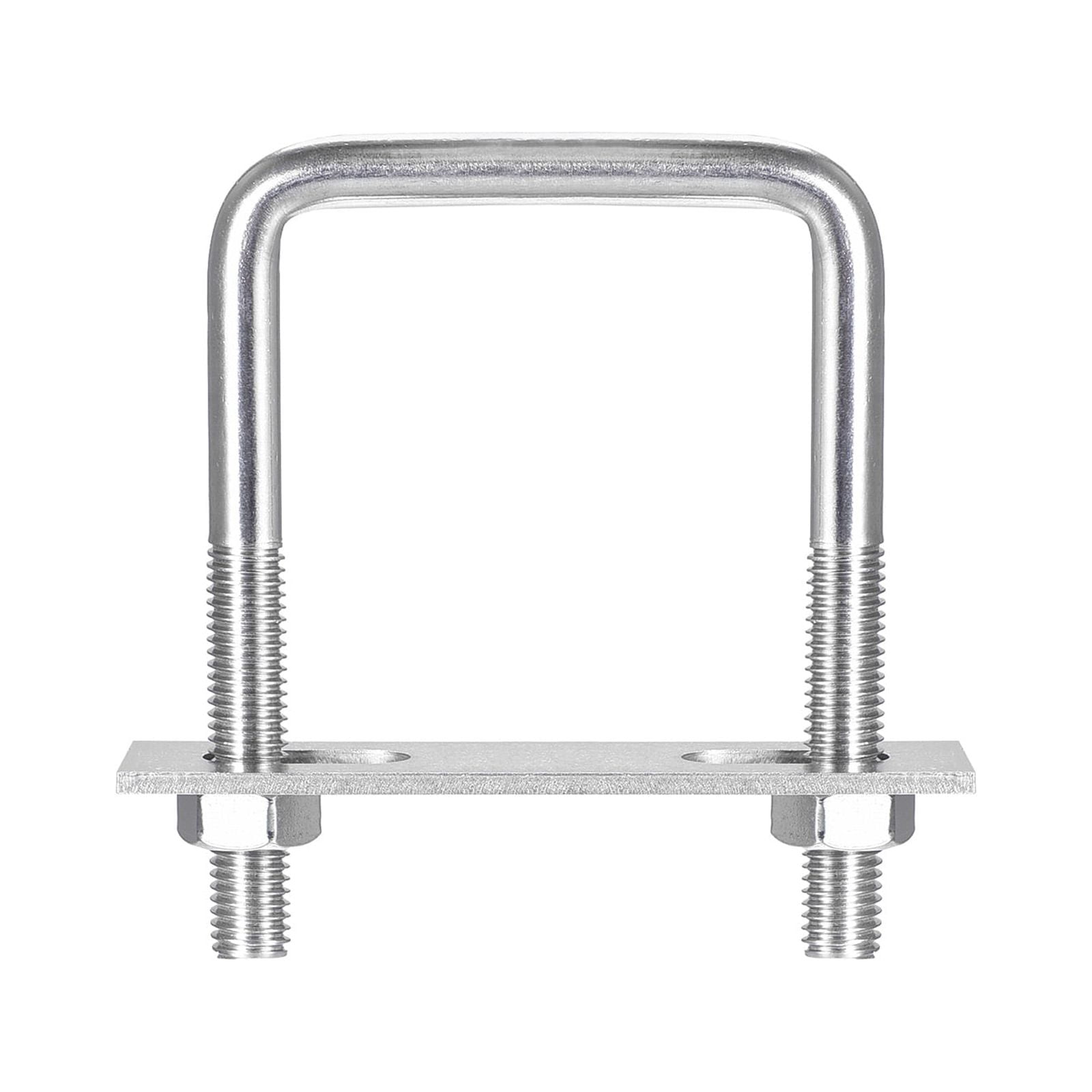 Square U-Bolts 2 Sets 62mm Inner Width 100mm Length M10 304 Stainless ...