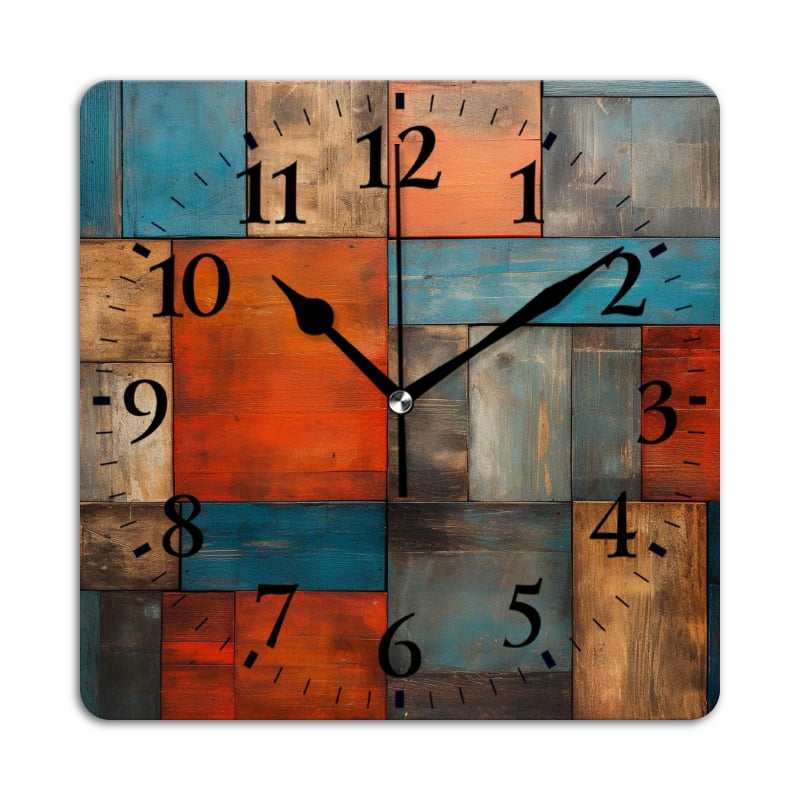 Non-Ticking Silent Wall Clocks Battery Operated Personalized Decor ...