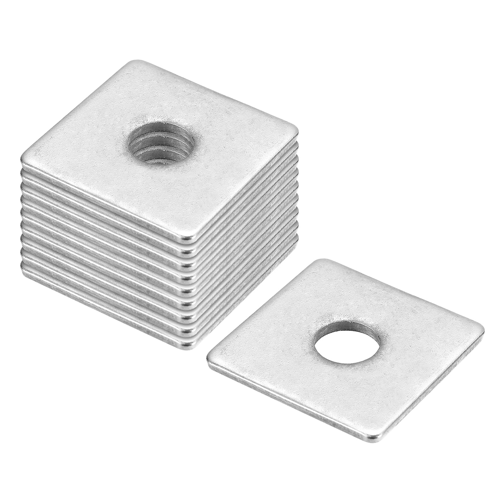 Uxcell Square Washer 10 Pack M12x40x40x2mm 304 Stainless Steel Square ...