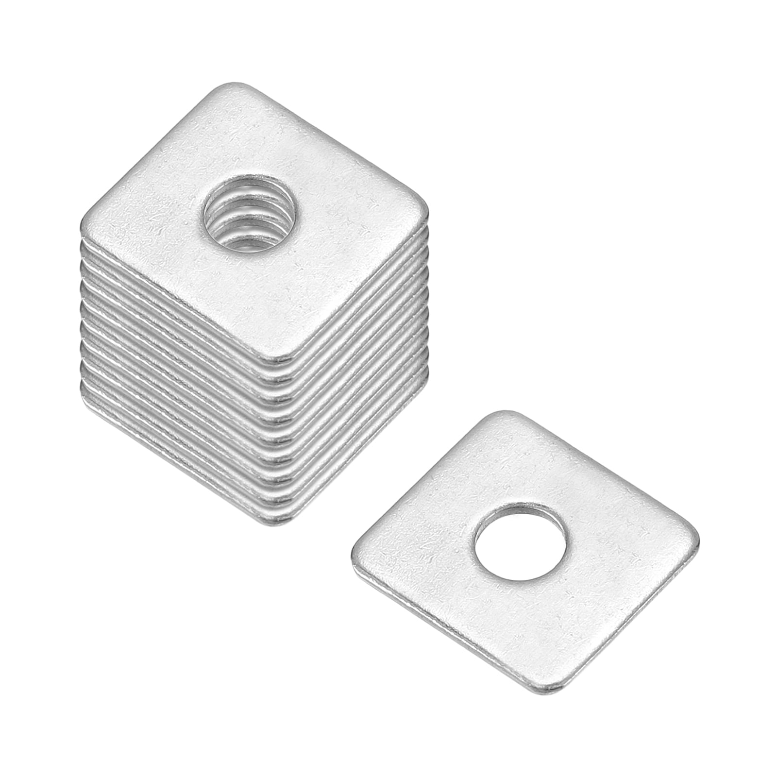 Uxcell Square Washer 10 Pack M4x10x10x1mm 304 Stainless Steel Square ...