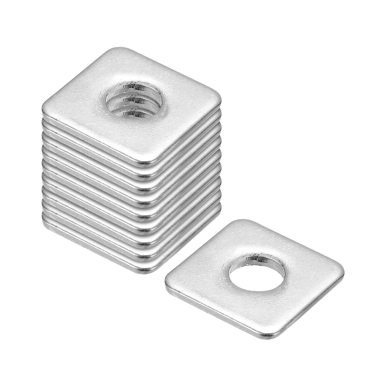 Uxcell Square Washer 10 Pack M5x12x12x1mm 304 Stainless Steel Square ...