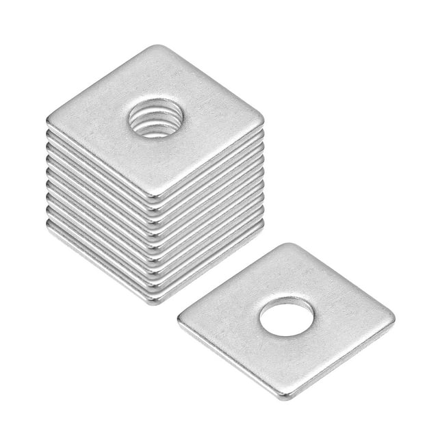 Square Washer, 10 Pack M6x20x20x1.5mm 304 Stainless Steel Square Plate ...