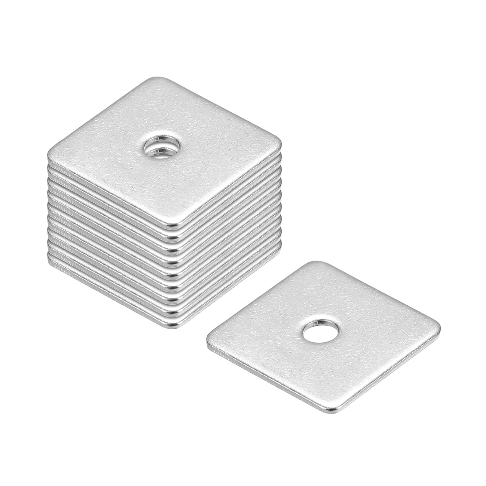 Uxcell Square Washer 50 Pack M3x16x16x1mm 304 Stainless Steel Square ...