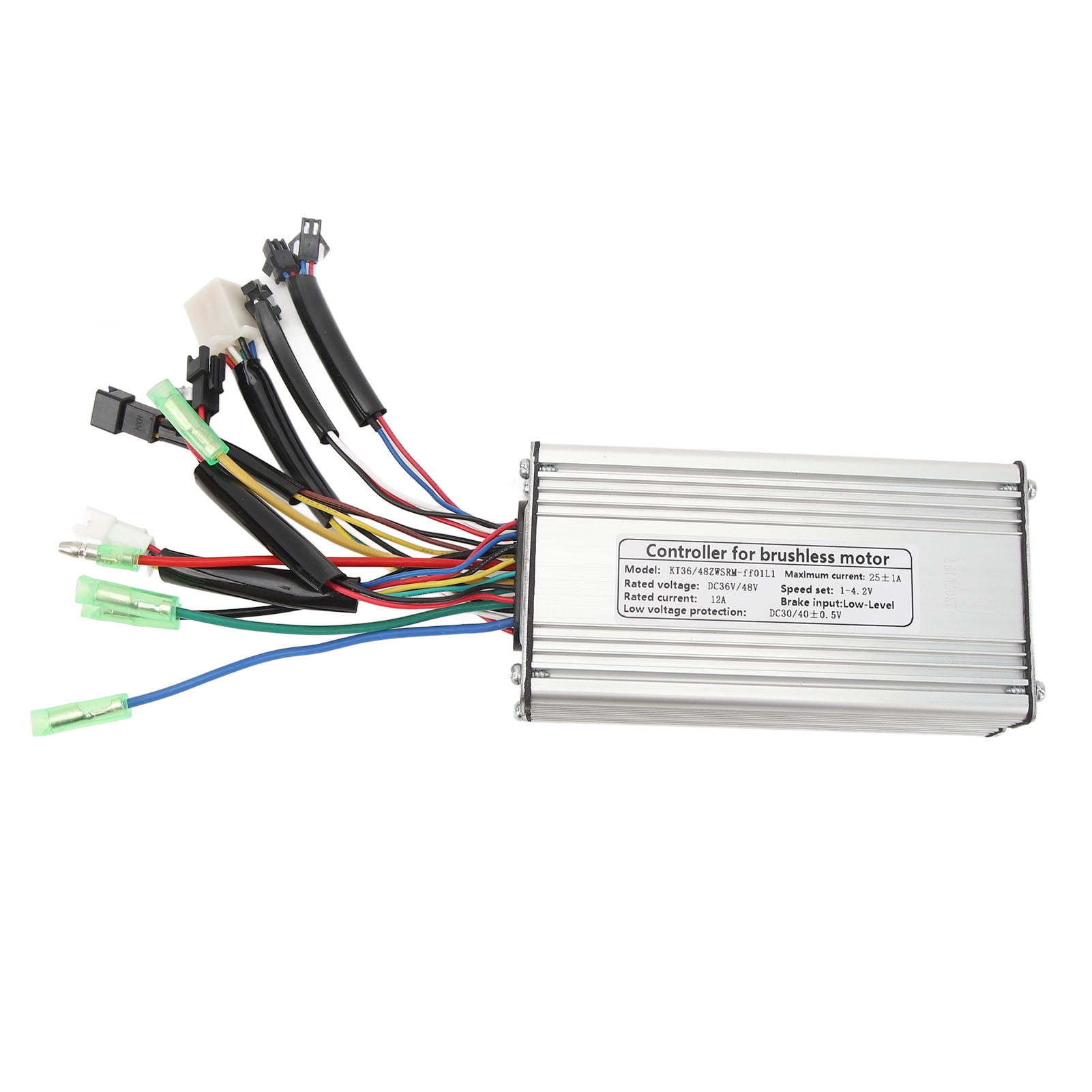 Square Wave Controller 25A Electric Bike Controller 36V 48V Metal Shell ...