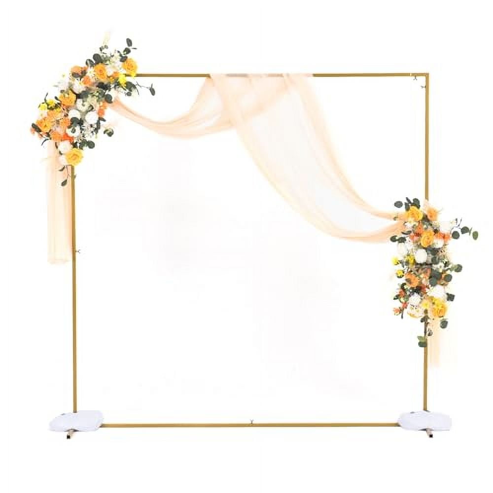 Square Wedding Arch Backdrop Stand,Metal Balloon Arch Frame Stand with ...